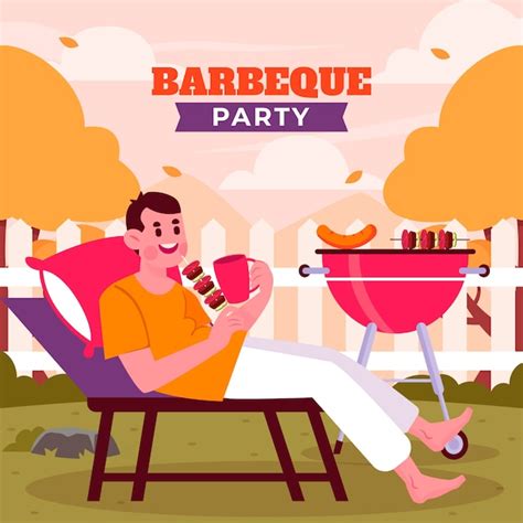 Premium Vector Hand Drawn Delicious Bbq Illustration