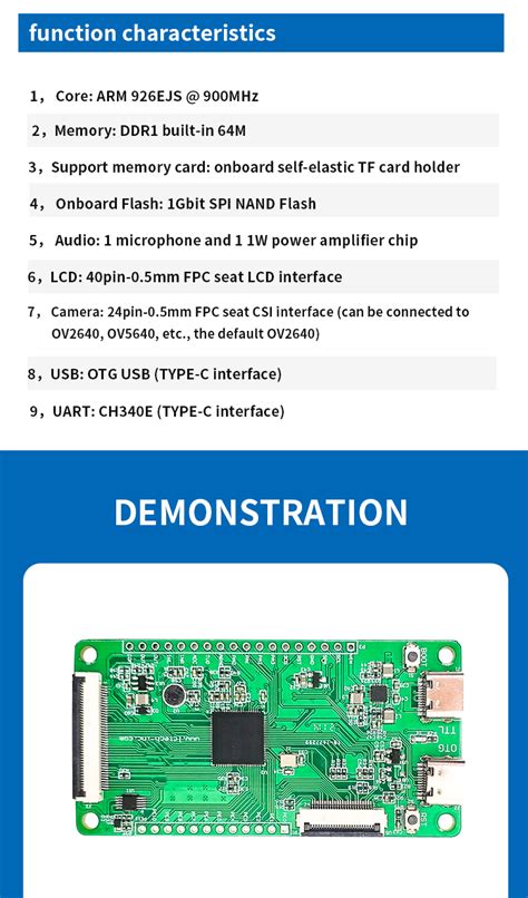 LCPI Allwinner F1C200S Linux Open Source Maker Developm Chinalctech