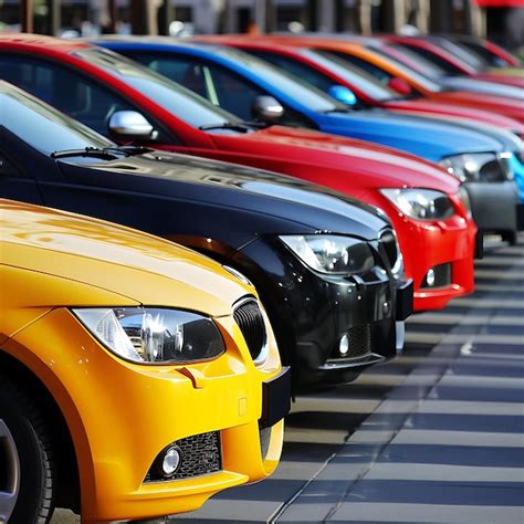 Variety Of Vehicles At A Pre Owned Car Dealership Premium Ai