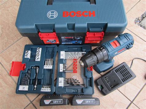 Bosch Gsb 18v Cordless Impact Drill Tools Box Set My Power Tools
