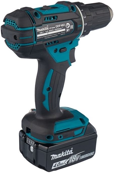 Дрель-шуруповерт аккумуляторная Makita DDF482RME LXT — купить по низкой ...