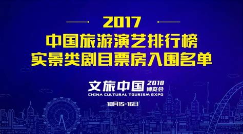 2017中国旅游演艺排行榜——实景类剧目票房入围名单文旅中国机构