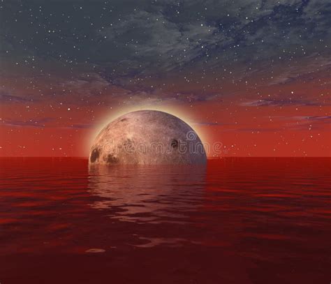 Luna Reflejada Stock De Ilustración Ilustración De Lunar 18538233
