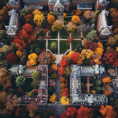Free Autumn Campus Aerial Image Autumn Campus Aerial Download At