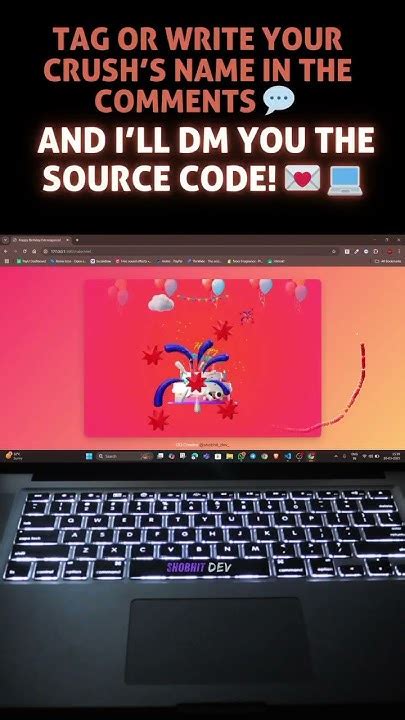 Happy Birthday Wishes Using Html And Css Love Webdesign Happybirthday Youtube