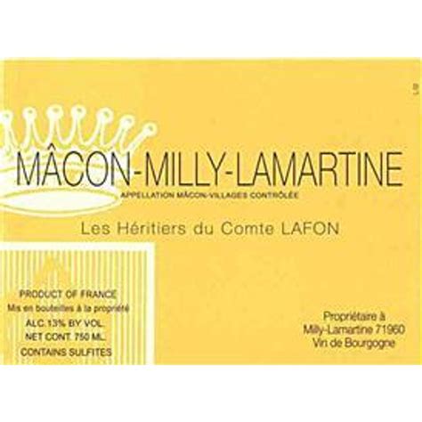 Domaine Des Heritiers Du Comte Lafon Macon Milly Lamartine 2020