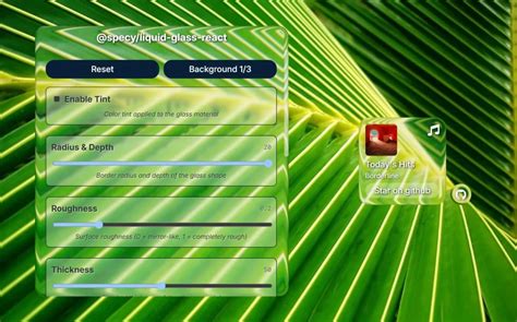 Create Realistic Liquid Glass Ui Components Liquid Glass React Reactscript