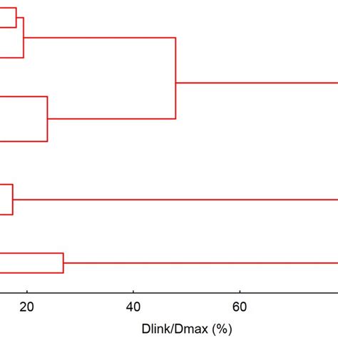 Dendrogram Of Cluster Analysis Download Scientific Diagram