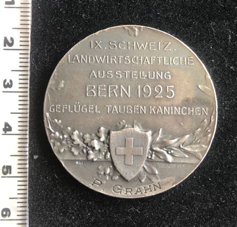 XI. Schweiz Landwirtschaftliche Ausstellung Bern 1925 Silber (Gebraucht ...