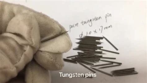 Ground Pure Tungsten Electrode Tungsten Needles Pins For Instrument