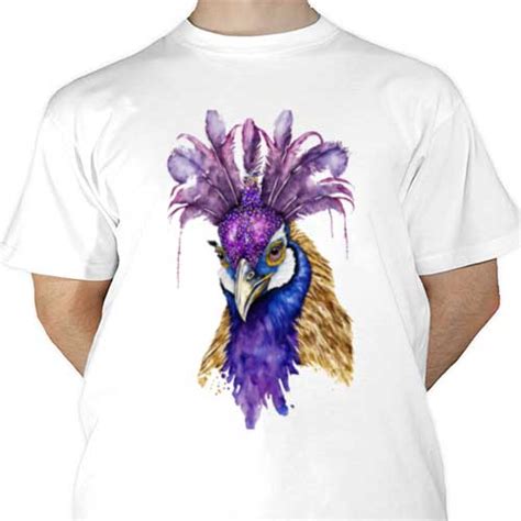 Mardi Gras Peacock Sublimation Heat Transfer Source