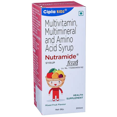 Buy Nutramide Mixed Fruit Flavour Syrup 200 Ml Online At The Best