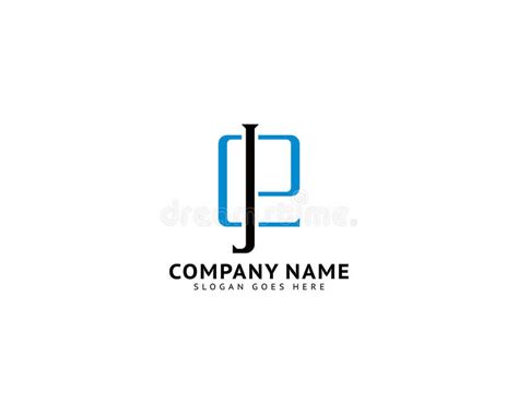Initial Letter Cjp Logo Template Design Stock Vector Illustration Of