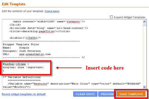 how to hide or remove blogger navigation bar moonloh