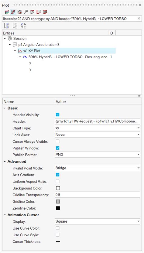 Plot Browser Filter