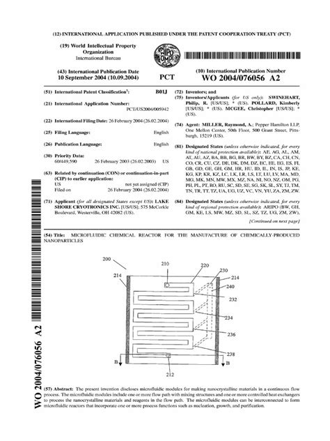 Microfluidic Chemical Reactor For The Manufacture Of Chemically