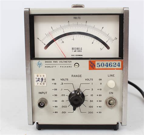 Hp 3400a Rms Voltmeter Socotek Llc