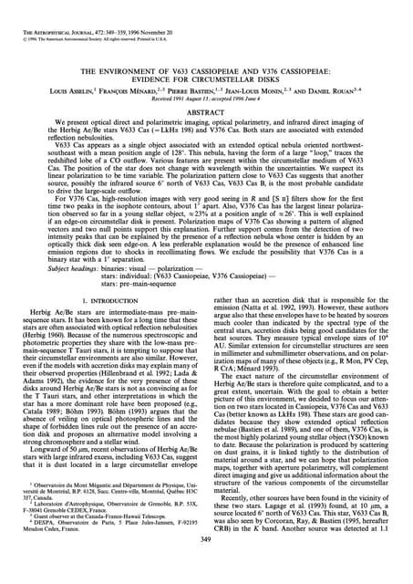 The Environment Ofv633cassiopeiaeandv376cassiopeiae Pdf