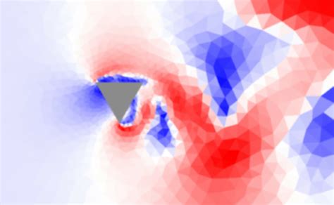 A Flow Visualization View Of A Simulation Containing A Triangular Download Scientific Diagram