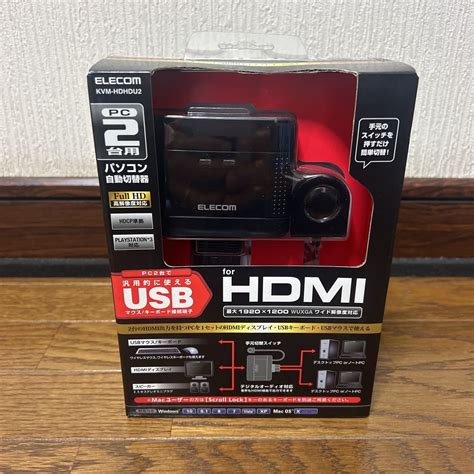 Yahooオークション 新品未開封品 エレコム Kvmスイッチ Hdmi Usb 切