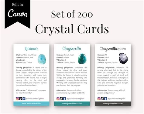 11x17 Crystal Healing Reference Printable Chart Etsy Australia