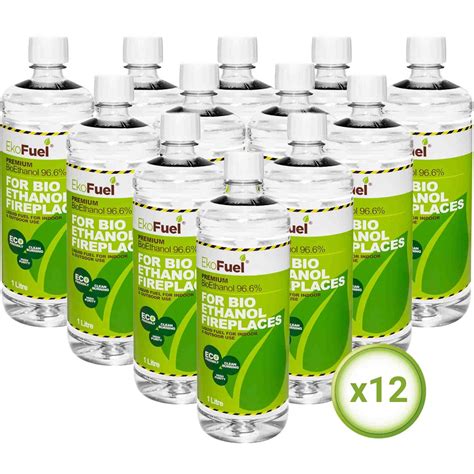 Ekofuel Bio Ethanol Fuel Premium Bioethanol For Liquid Fireplaces 12