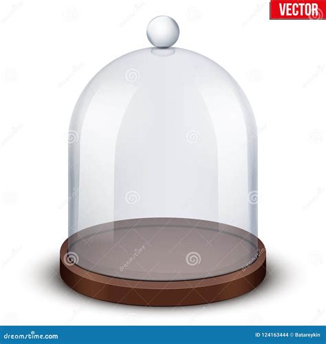 Glass Dome On White Background Stock Vector Illustration Of Blank