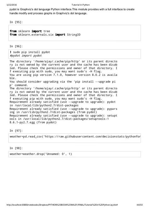 A Data Science Tutorial In Python Pdf