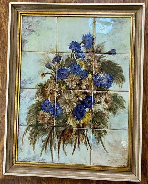 Картины на керамической плитке цветы — ціна 8000 грн у каталозі Картини Купити товари для дому