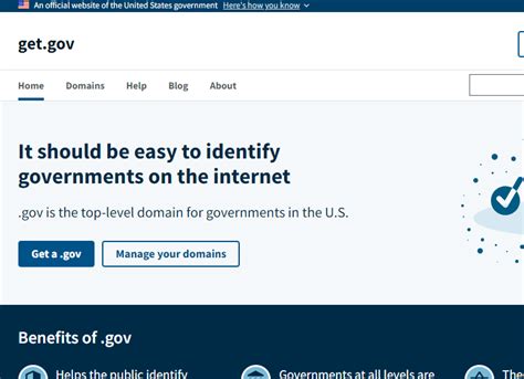 On Manage Get Gov The Gov Logo Should Take User To Get Gov Issue