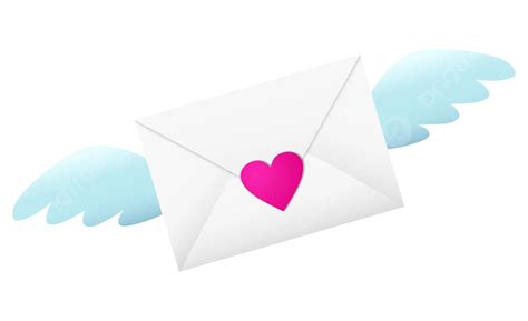 青い翼を持つラブレター ベクターイラスト画像とpngフリー素材透過の無料ダウンロード Pngtree