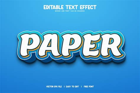Premium Vector Editable 3d Text Effect Styles