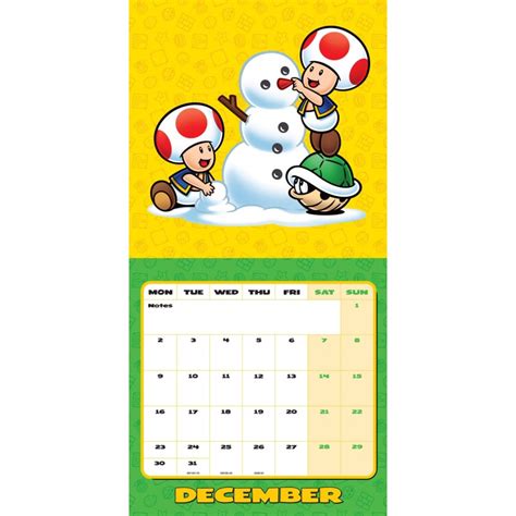 Calendario De Pared 2024 Super Mario Danilo