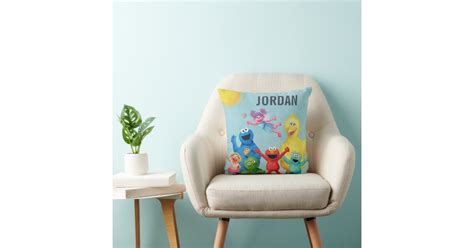 Sesame Street Character Illustration Throw Pillow Zazzle