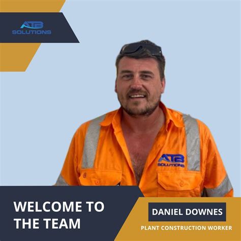 Welcome To The Team Daniel Downes 🎉 Daniel Joins Atb As A Plant Construction Worker He