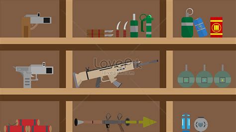 Weapon Showcase Vector Illustration Imagepicture Free Download