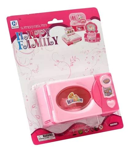Horno Microondas Juguete Comida Cocina Ni Os Ni As Cocinita Color Rosa Mercadolibre