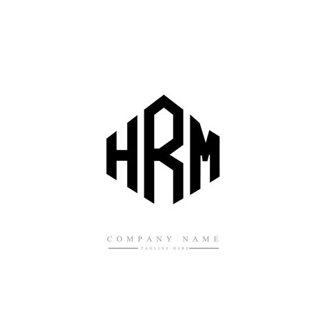 Hrm Letter Logo Design With Polygon Shape Hrm Polygon And Cube Shape Logo Design Hrm Hexagon