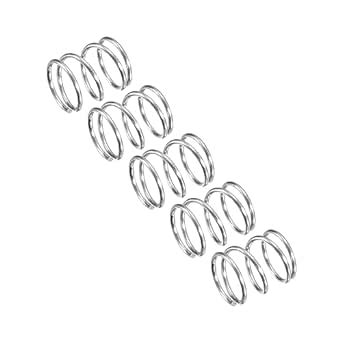 Uxcell Compression Spring 5Pcs 304 Stainless Steel 9mm OD 0 8mm Wire
