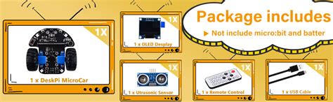 Jp Geeekpi Deskpi Microcar キット Micro Bit V2 対応、diy コーディング