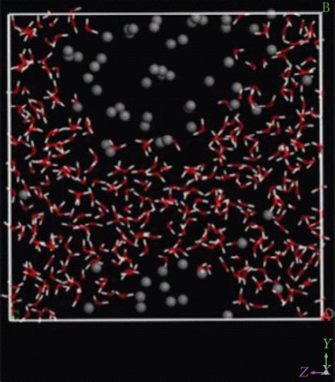 A Snapshot Of Methane Hydrate Decomposition Process At 325 K In The Download Scientific
