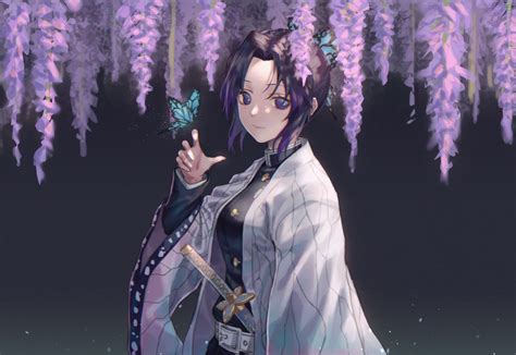 Demon Slayer Kimetsu No Yaiba Hd Shinobu Kochou Hd Wallpaper Rare