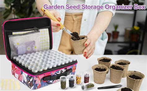 Gzmwj Seed Storage Organizer 140 Slots Seed Organizer