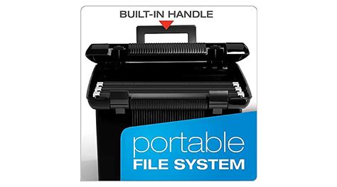 Pendaflex Portable File Box With Lid Latch Secure File Storage