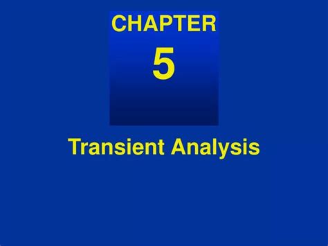 ppt transient analysis in electric circuits powerpoint presentation