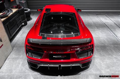 Darwinpro Audi R8 Coupe 2016 23 Carbon Fibre Gt Style Wing Spoiler
