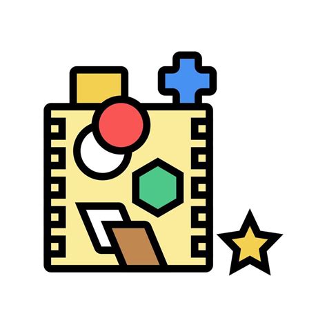 Shape Sorting Color Icon Vector Illustration 10190550 Vector Art At