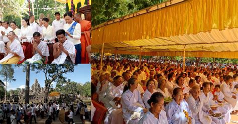 យុវជន ប្រមាណជា ៥០០នាក់ ចូលសាងព្រះផ្នួសនៅក្បែរអង្គរធំ