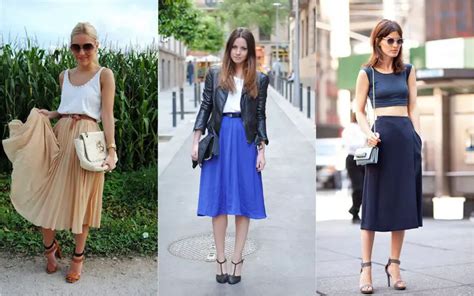 Como Usar Saia Midi Moda Cultura Mix