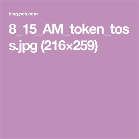 815 Am Token Toss Image